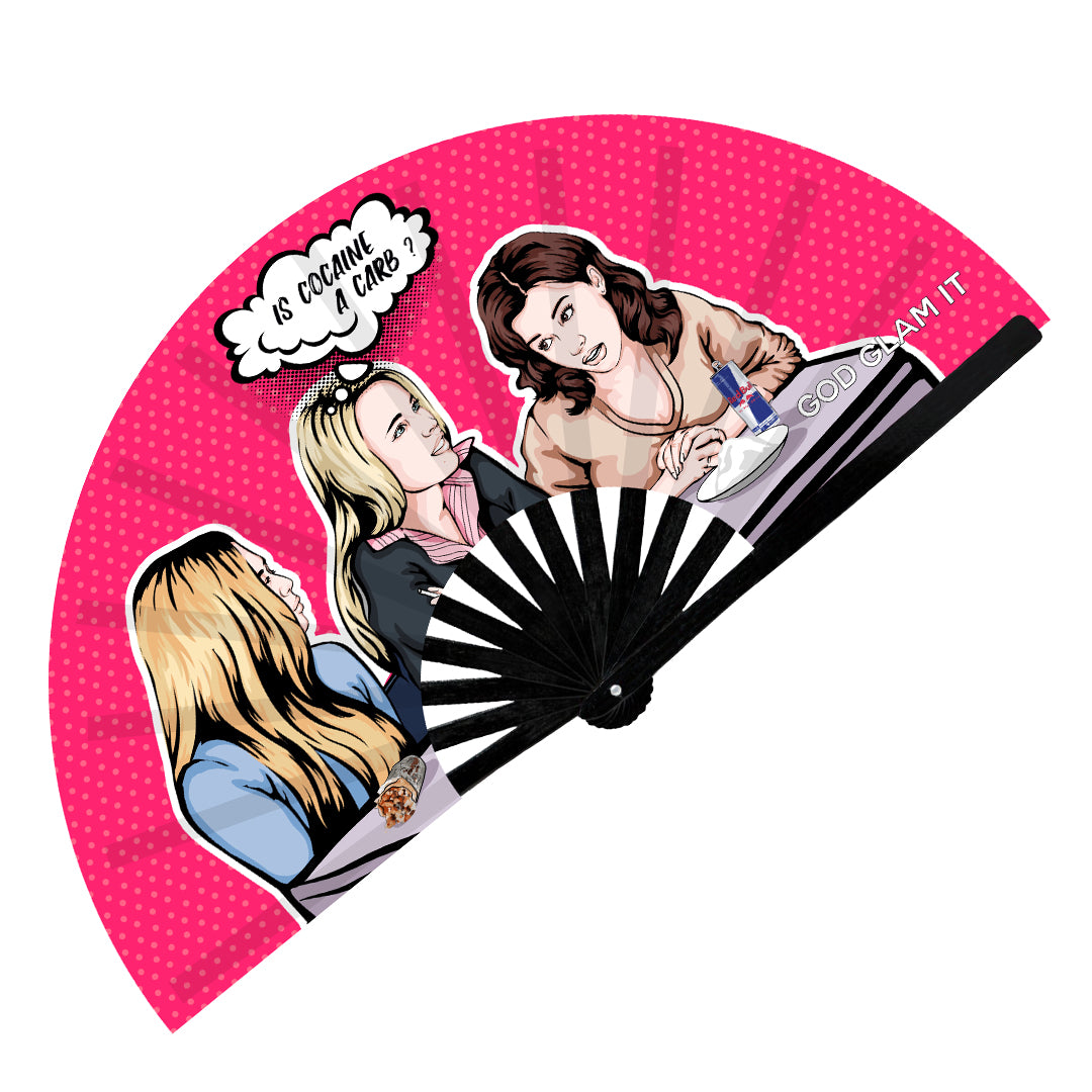 Mean girls EDM-RAVE Bamboo Hand Fan | God Glam It